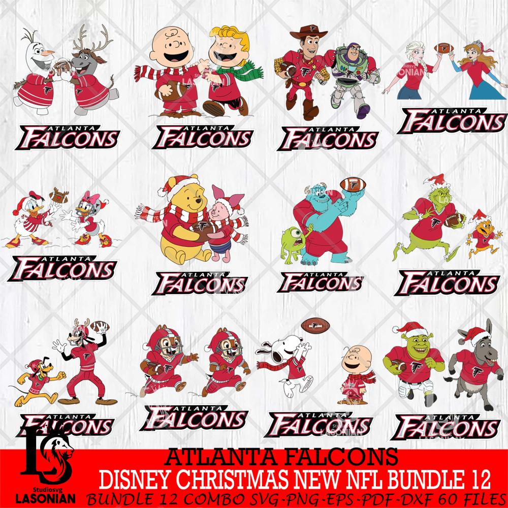 Atlanta Falcons Disney Christmas New NFL Bundle 12 – lasoniansvg