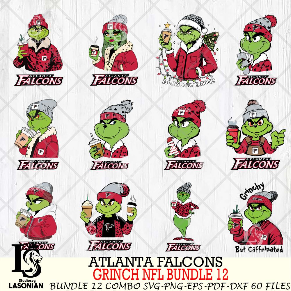 Atlanta Falcons Grinch NFL Bundle 12 SVG – lasoniansvg