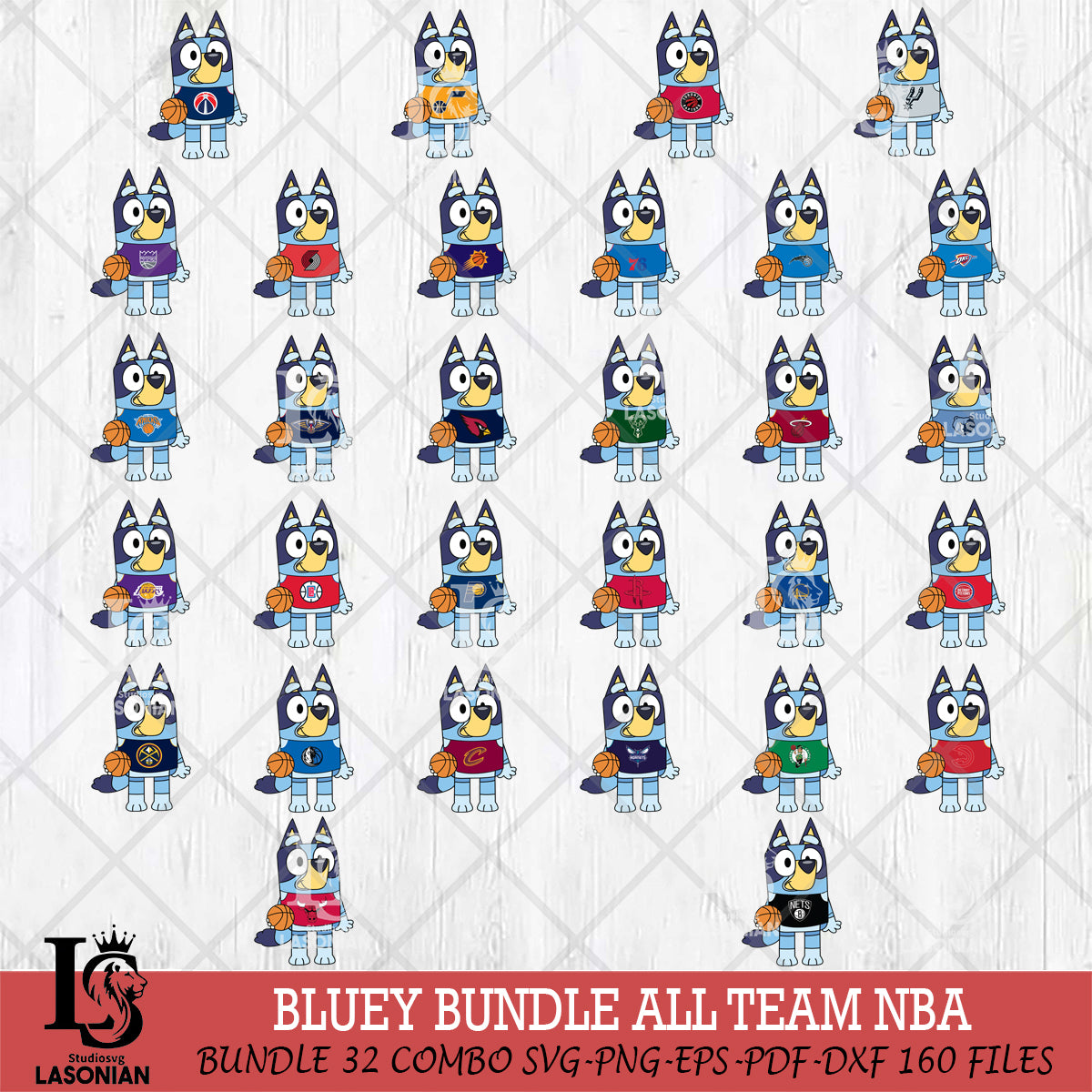 Bluey sport 2 NBA – lasoniansvg