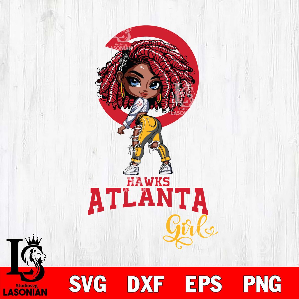 Atlanta Hawks Fan Girl – lasoniansvg
