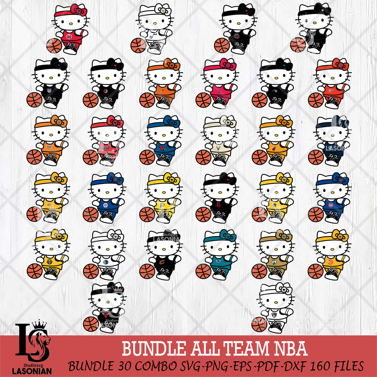 Hello Kitty basketball 4 NBA – lasoniansvg