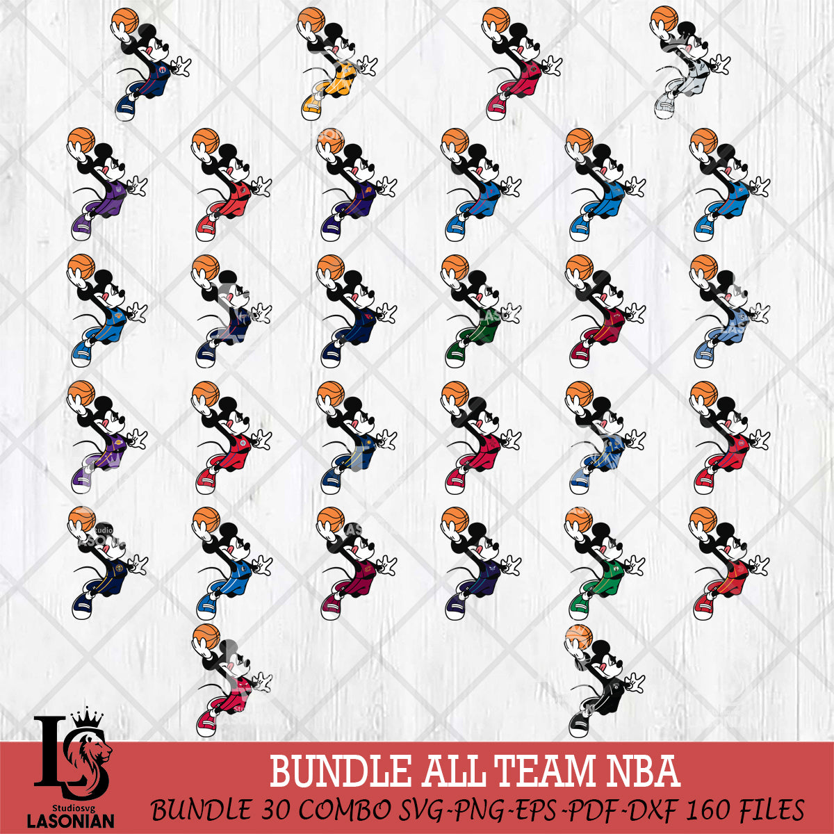 Mickey NBA basketball NBA – lasoniansvg