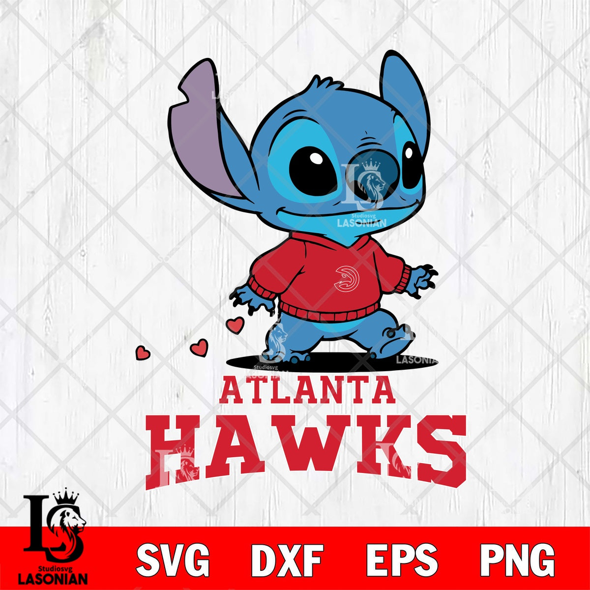 Atlanta Hawks Stitch walking cartoon File cut , Criucut , Digital ...