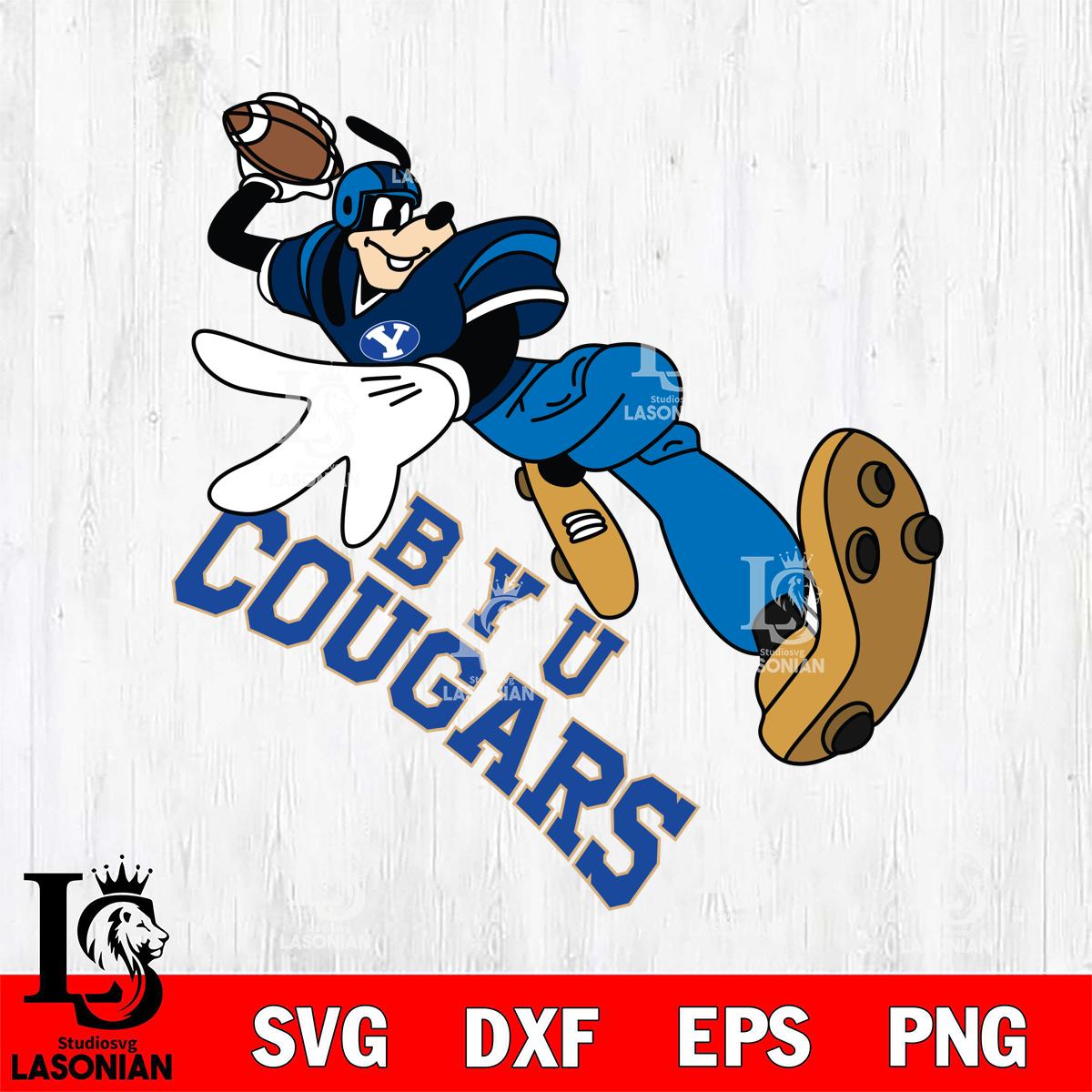BYU Cougars Goofy rugby player – lasoniansvg