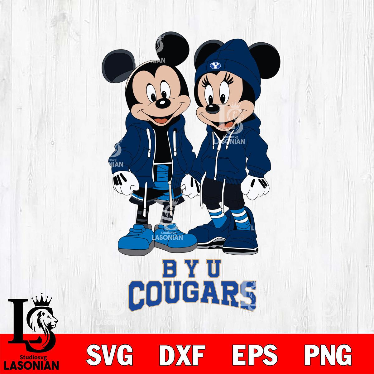BYU Cougars Mickey Minnie Mouse Rugby – lasoniansvg