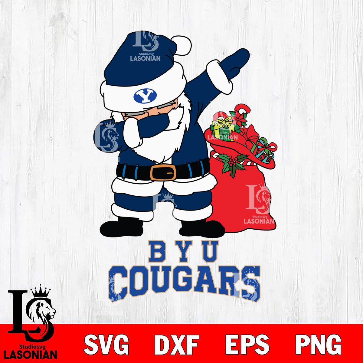 BYU Cougars Santa Dabbing Christmas – lasoniansvg