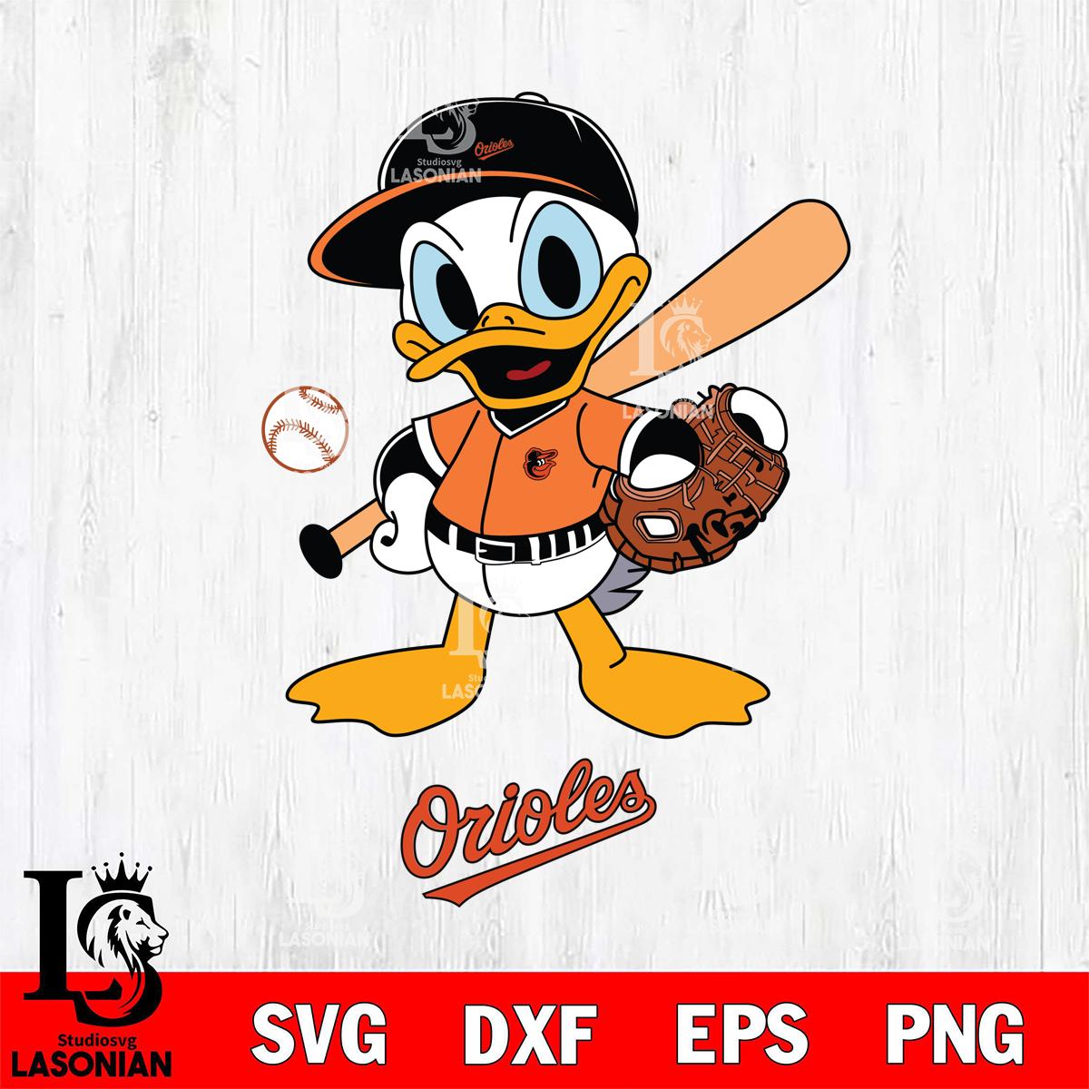 Baltimore Orioles Donald Duck Baseball – lasoniansvg
