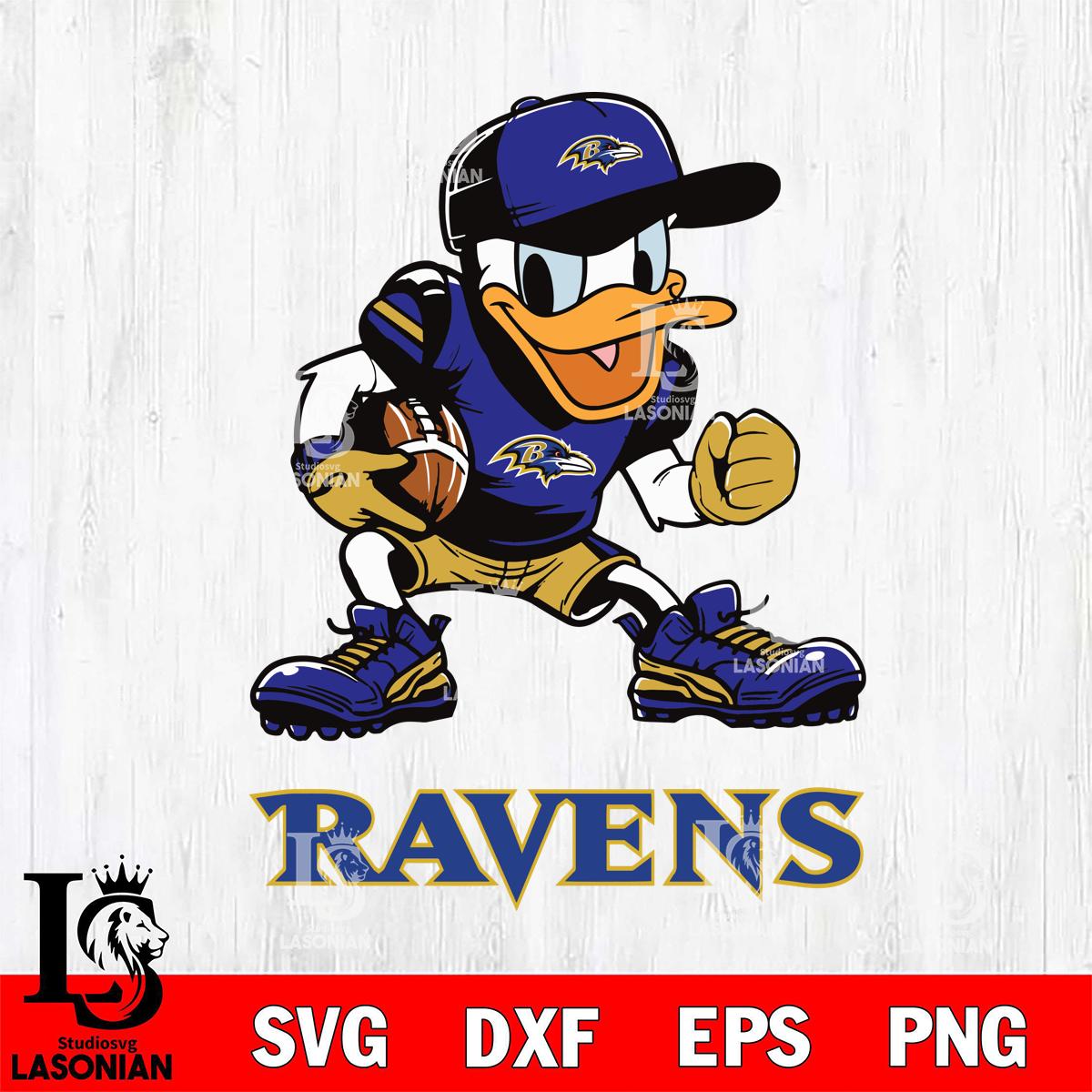 Baltimore Ravens Donal Duck Disney – lasoniansvg