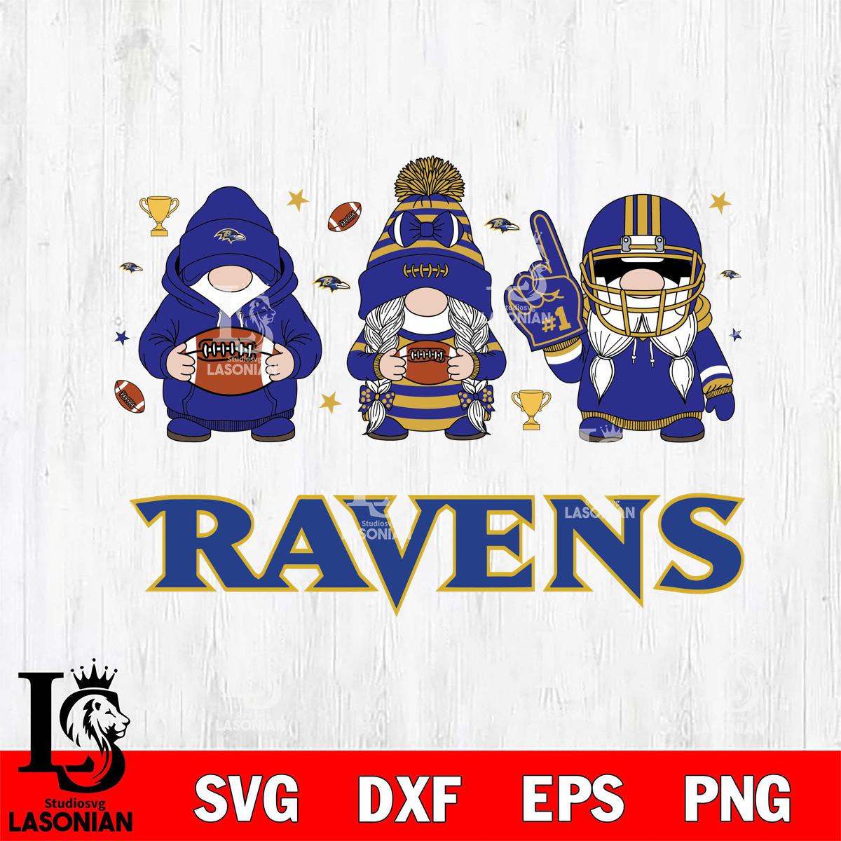 Baltimore Ravens Gnome #1 Football – lasoniansvg
