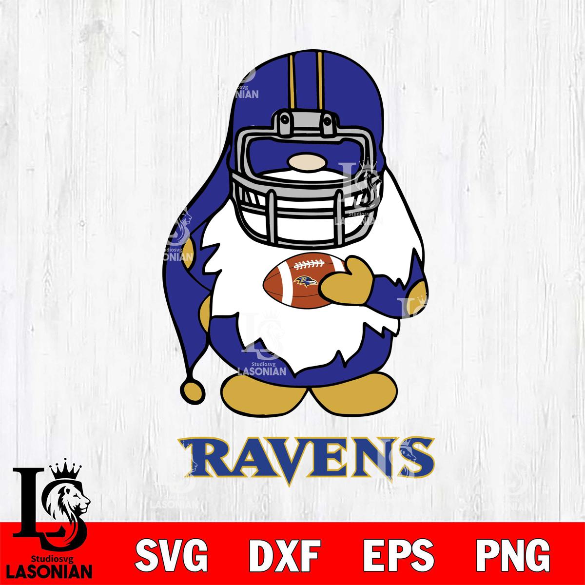 Baltimore Ravens Gnomes Christmas – lasoniansvg