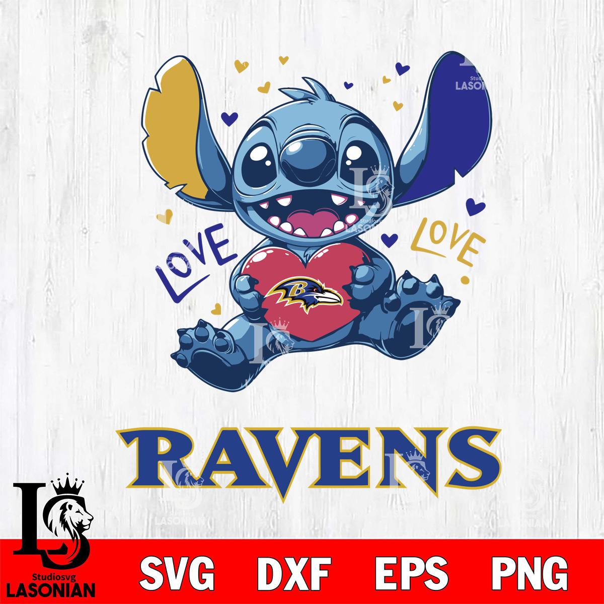 Baltimore Ravens Love Stitch – lasoniansvg