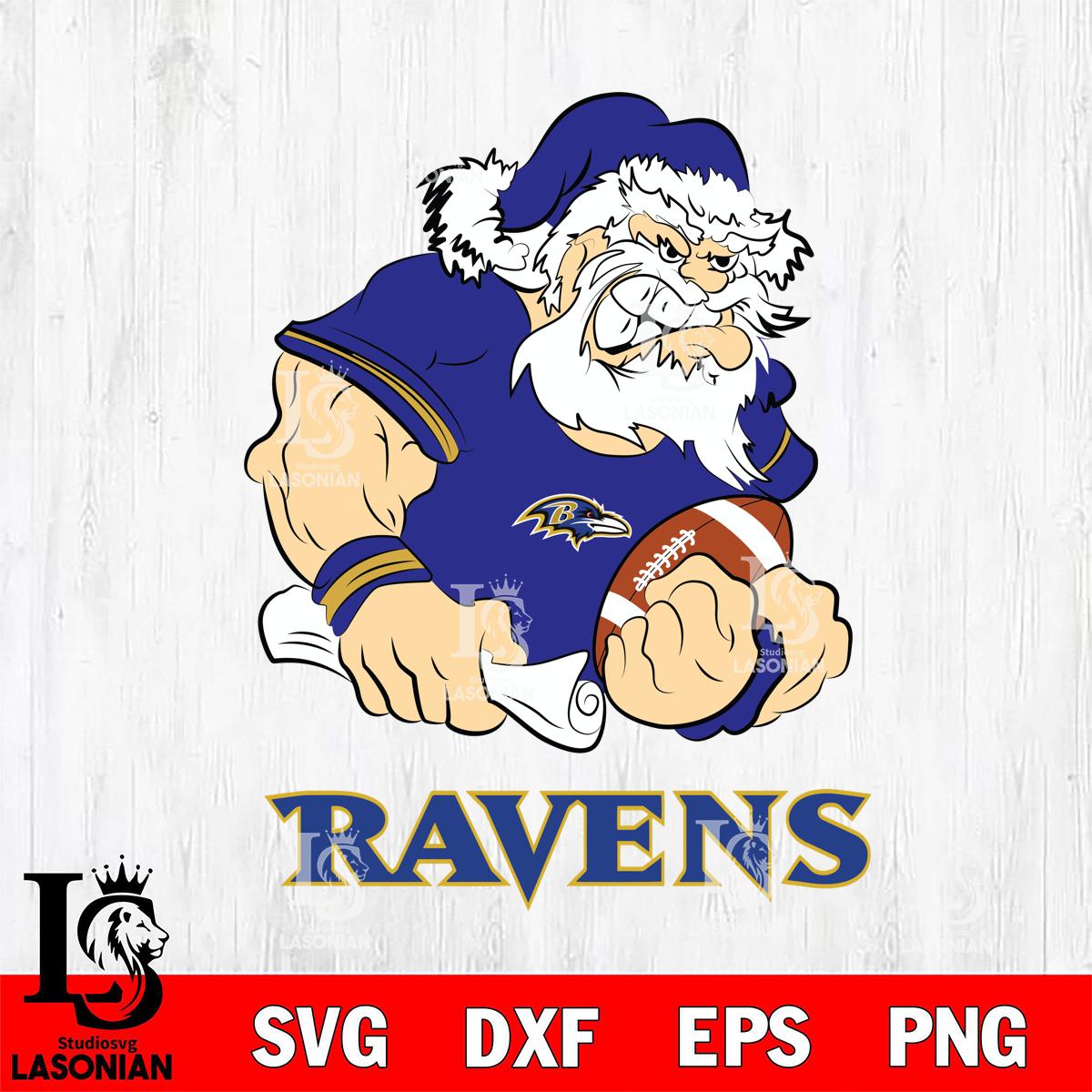 Baltimore Ravens Santa Claus Angry – lasoniansvg