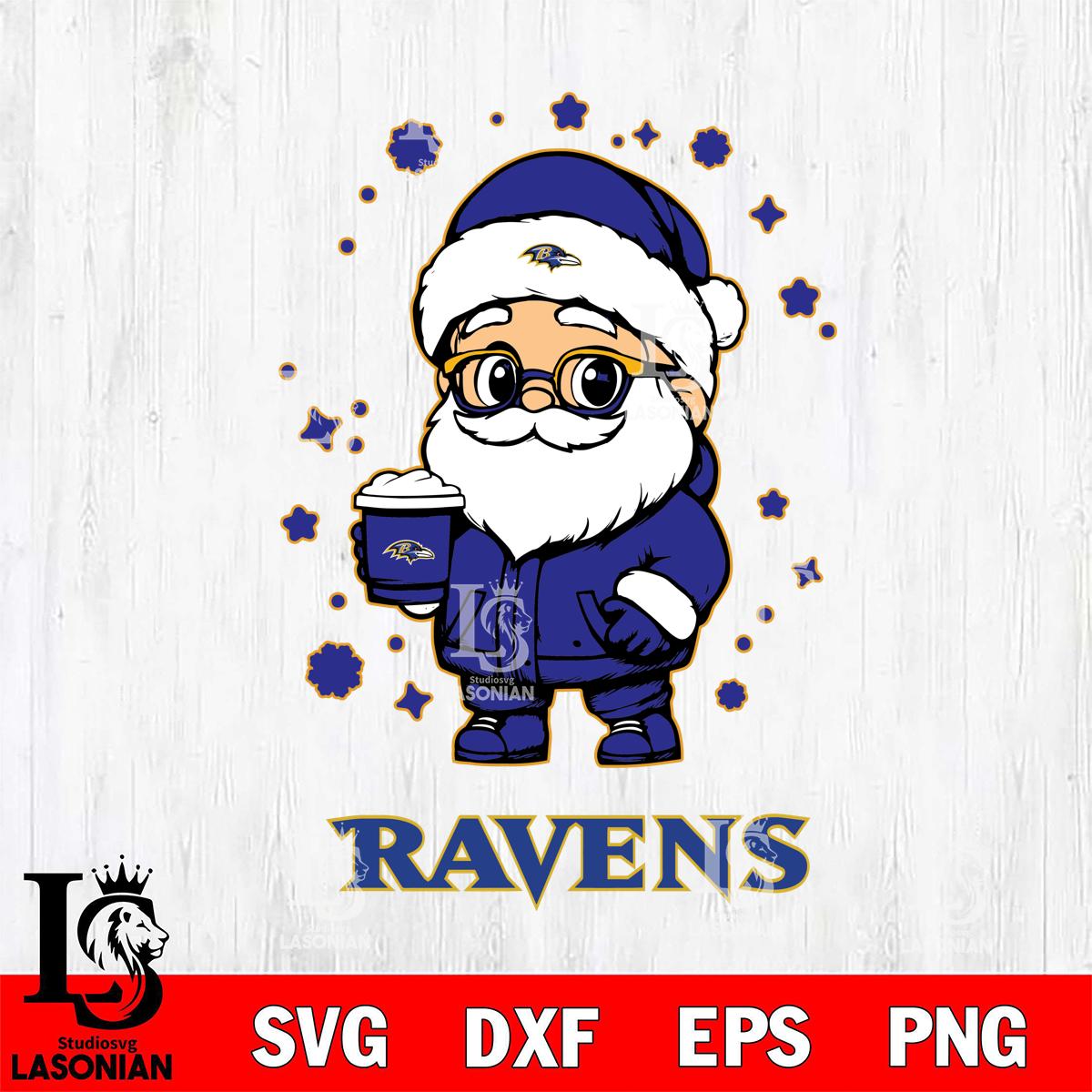 Baltimore Ravens Santa Claus Coffe – lasoniansvg