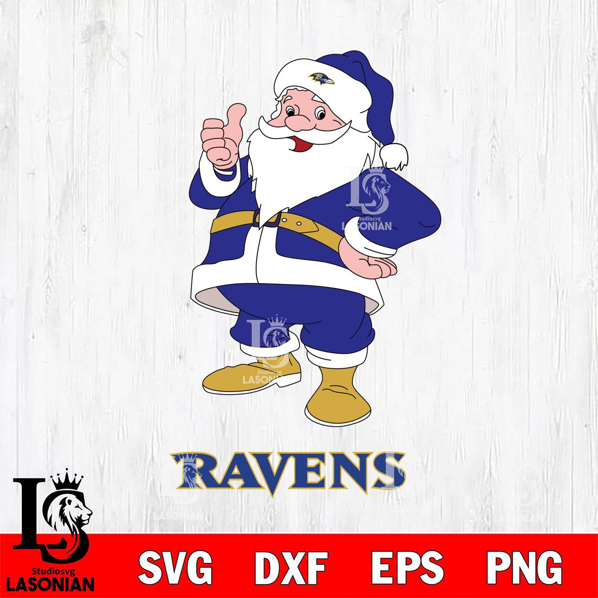 Baltimore Ravens Santa claus – lasoniansvg