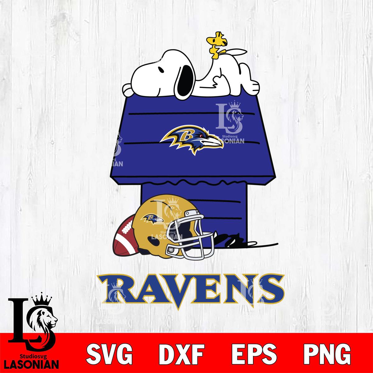 Baltimore Ravens Snoopy Chill Football – lasoniansvg