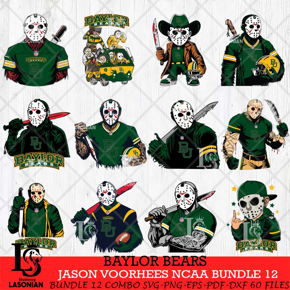 Baylor Bears Jason Voorhees Horror Bundle 12 SVG – lasoniansvg