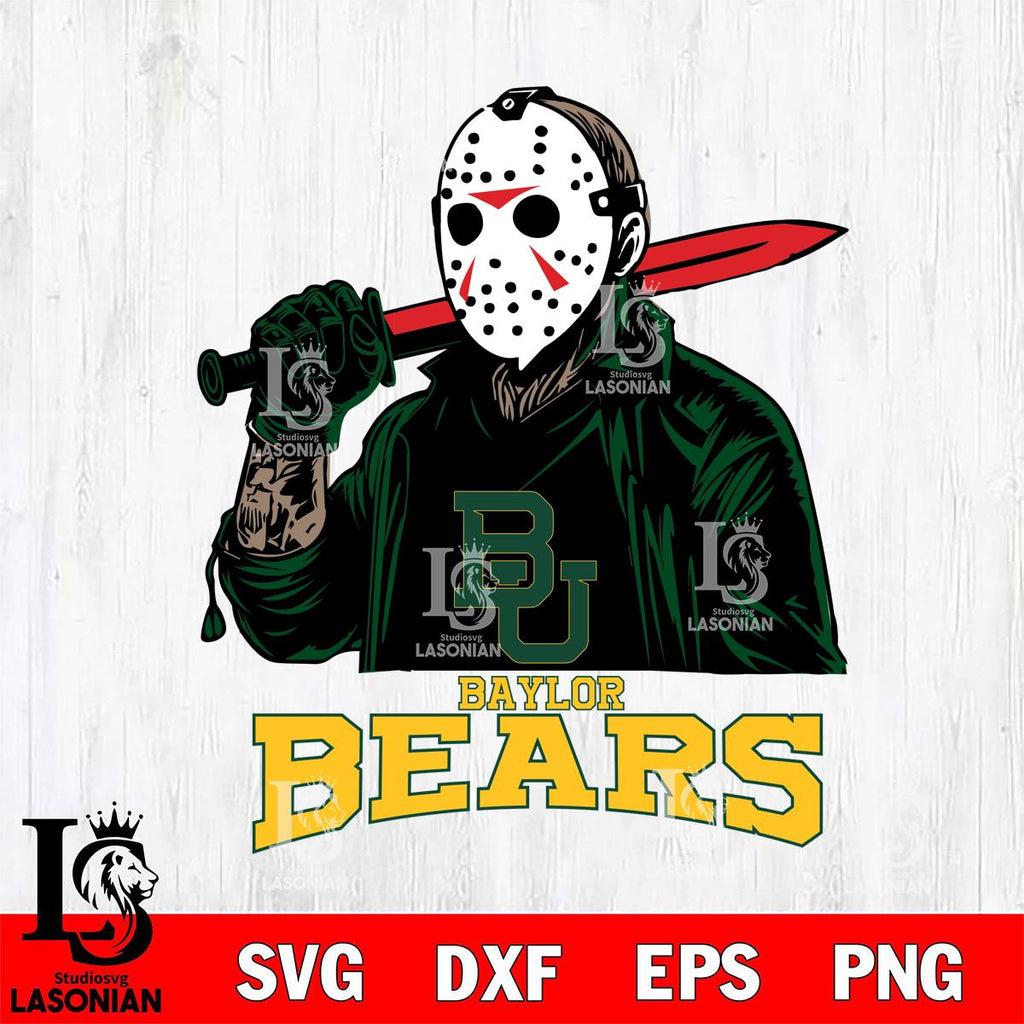 Baylor Bears Jason Voorhees Horror Halloween – lasoniansvg