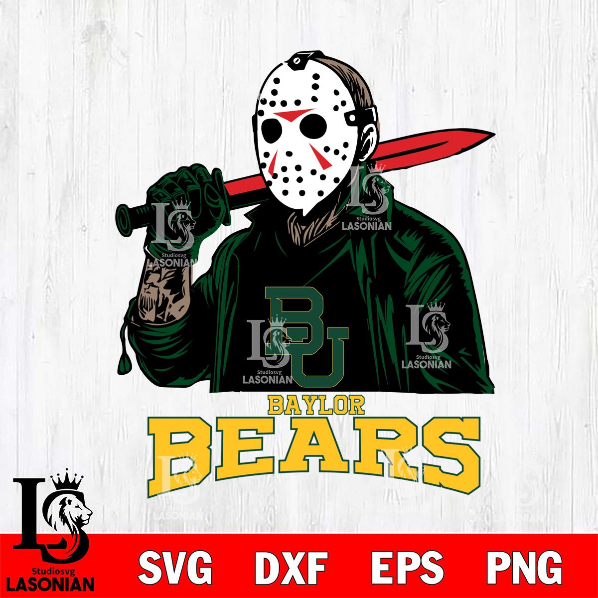 Baylor Bears Jason Voorhees Horror Halloween – lasoniansvg