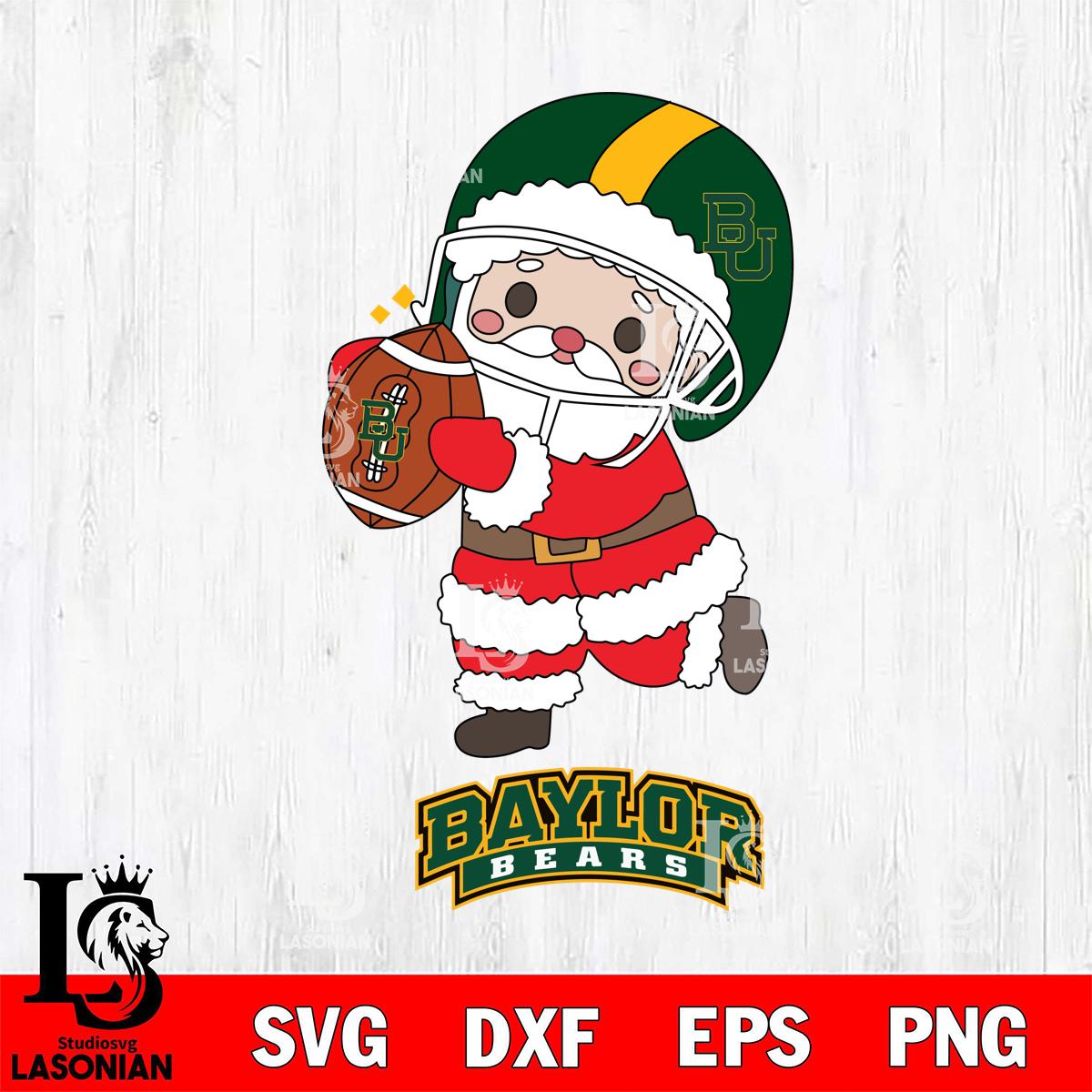 Baylor Bears Santa Claus Cute – lasoniansvg