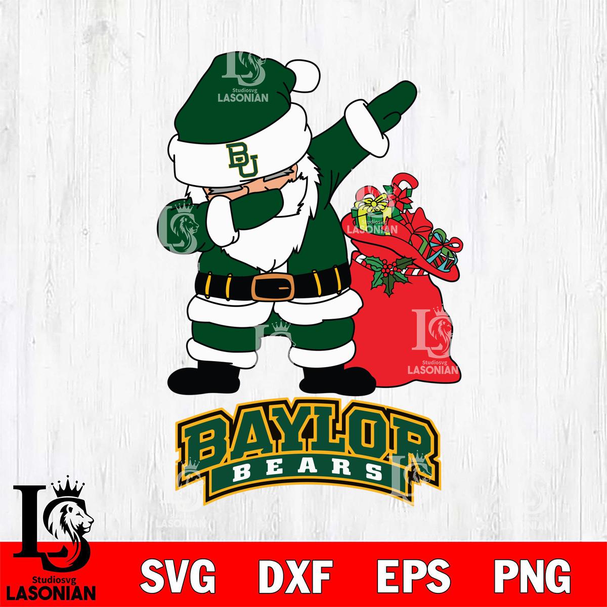 Baylor Bears Santa Dabbing Christmas – lasoniansvg