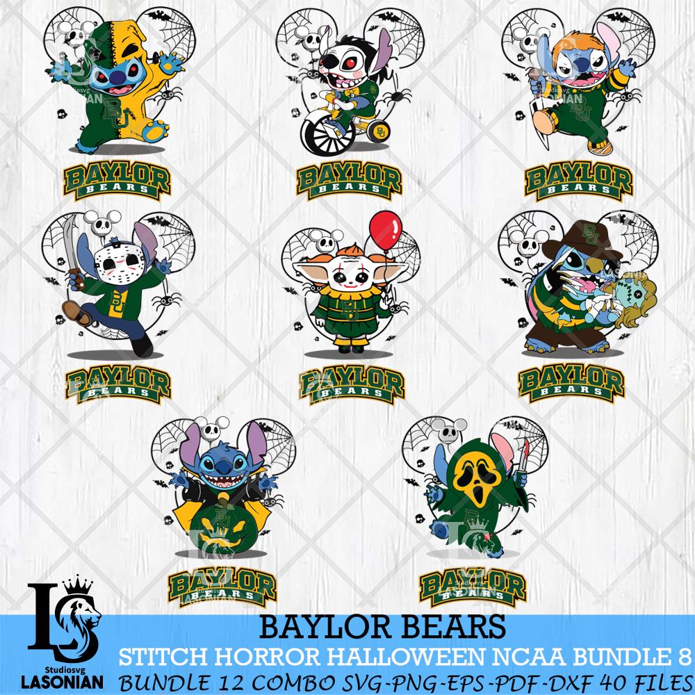Baylor Bears Stitch Horror Halloween Bundle NCAA – lasoniansvg