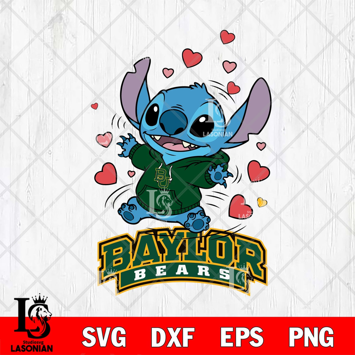 Baylor Bears Stitch jumping File cut , Football Criucut , Digital ...