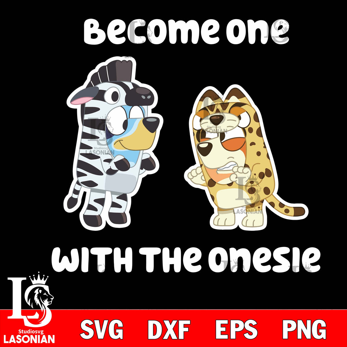 Become one with the onesie, bluey zebra svg dxf eps png file, Digital ...