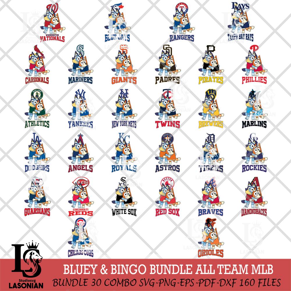 Bluey & Bingo 12 MLB ALL TEAM – lasoniansvg
