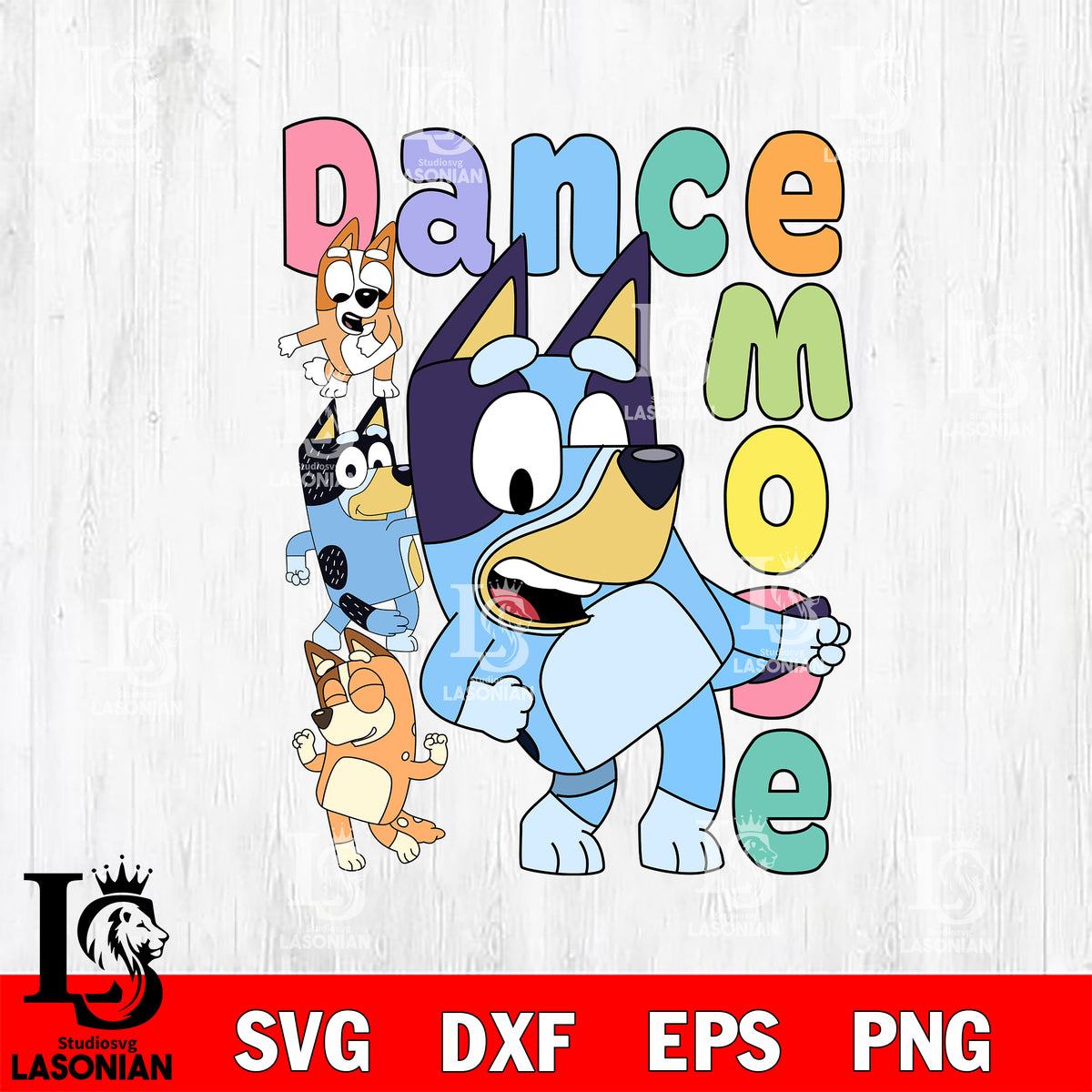 Bluey Dance Mode – lasoniansvg