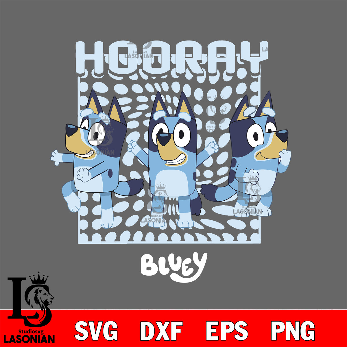Bluey Hooray – lasoniansvg