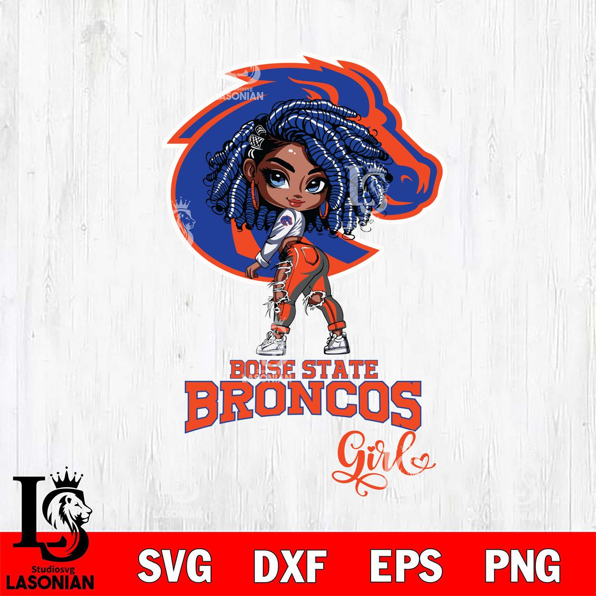 Boise State Broncos Fan Girl – lasoniansvg