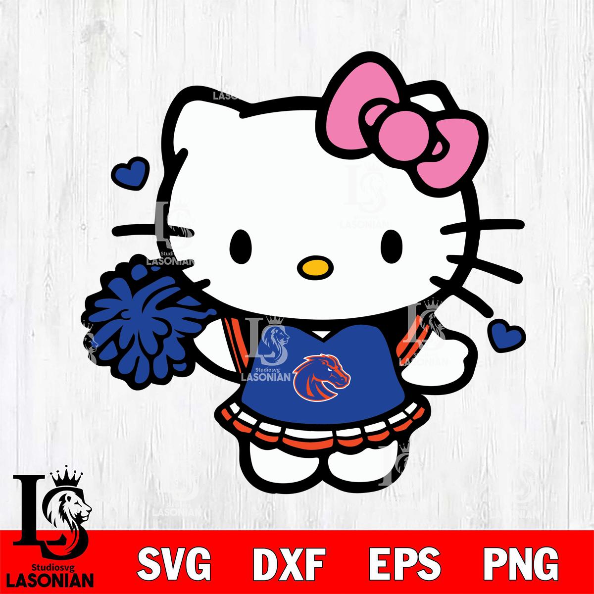 Boise State Broncos Hello Kitty Cheerleader 6 – lasoniansvg