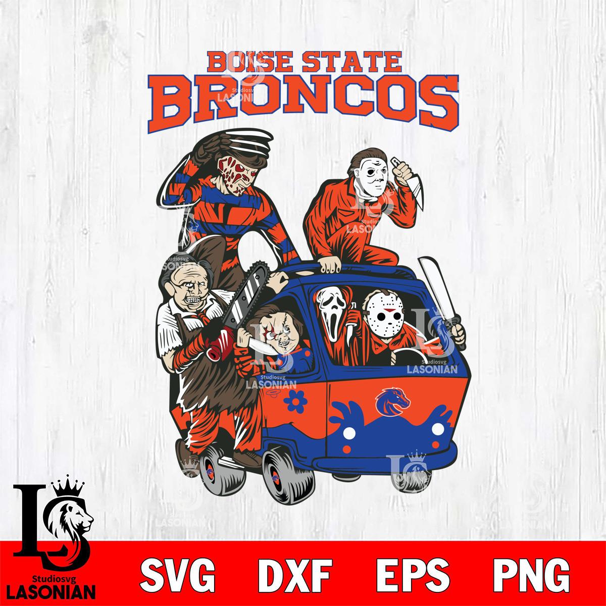 Boise State Broncos Jason Voorhees Horror 10 – lasoniansvg