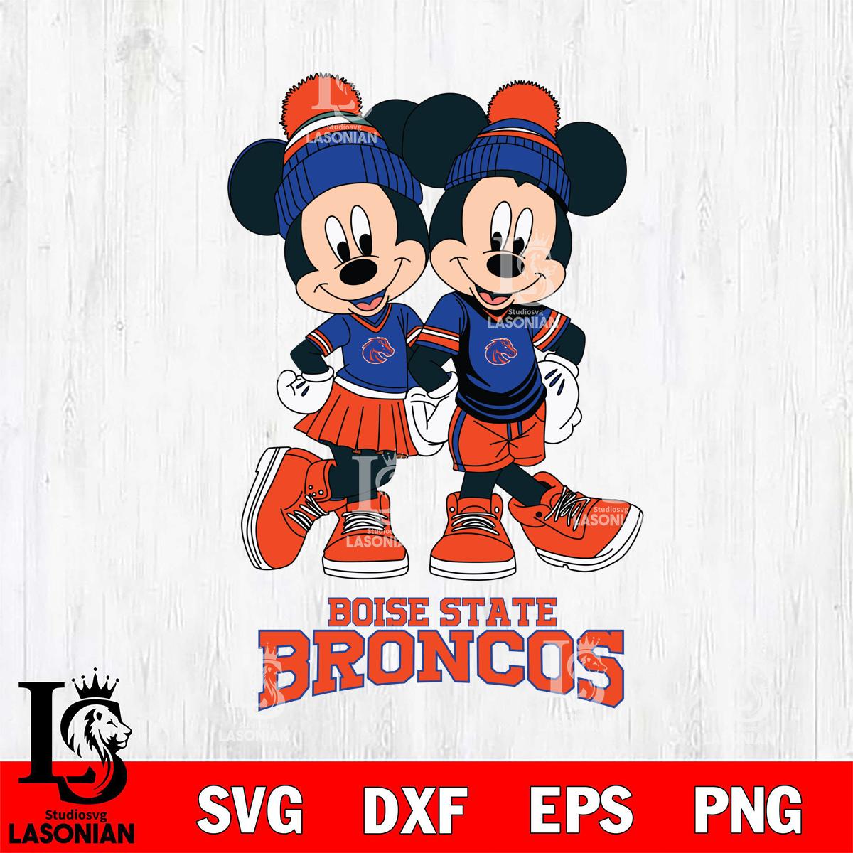 Boise State Broncos Mickey Minnie Valentine Football – lasoniansvg