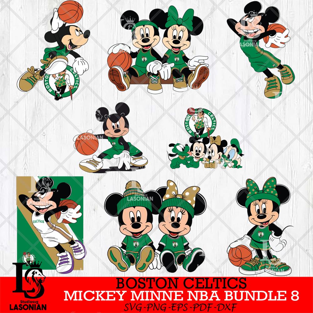 Boston Celtics Mickey Minne NBA Bundle 8 SVG – lasoniansvg