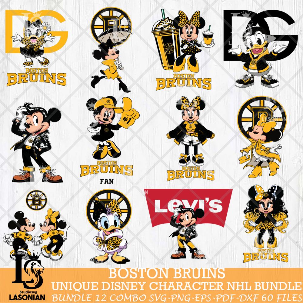 Boston Bruins Disney character NHL Bundle 12 – lasoniansvg