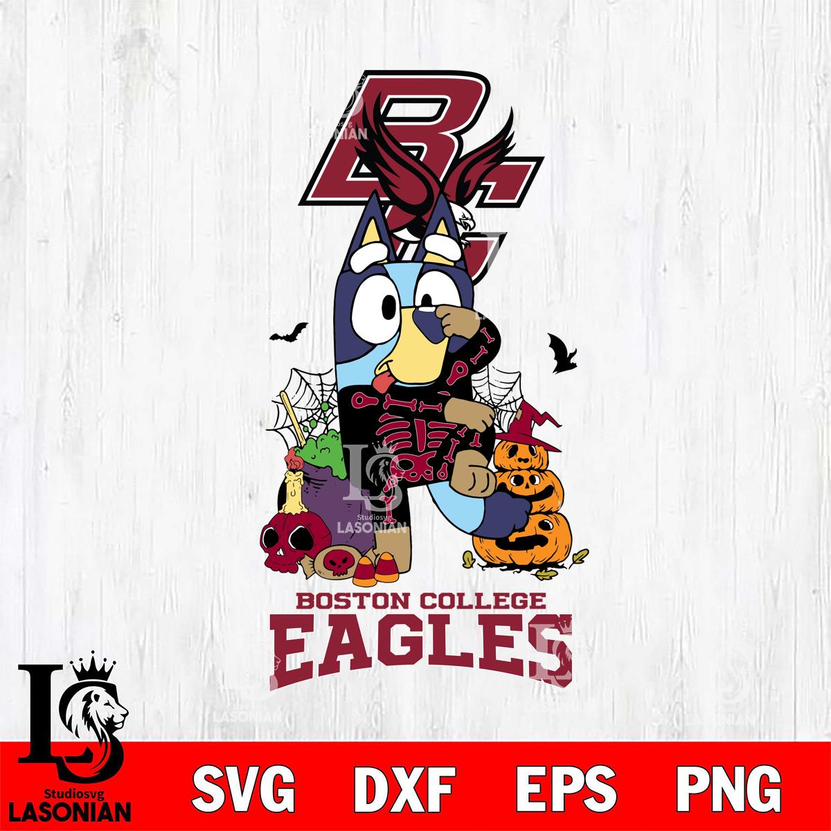 Boston College Eagles Bluey Halloween NCAA 2 – lasoniansvg