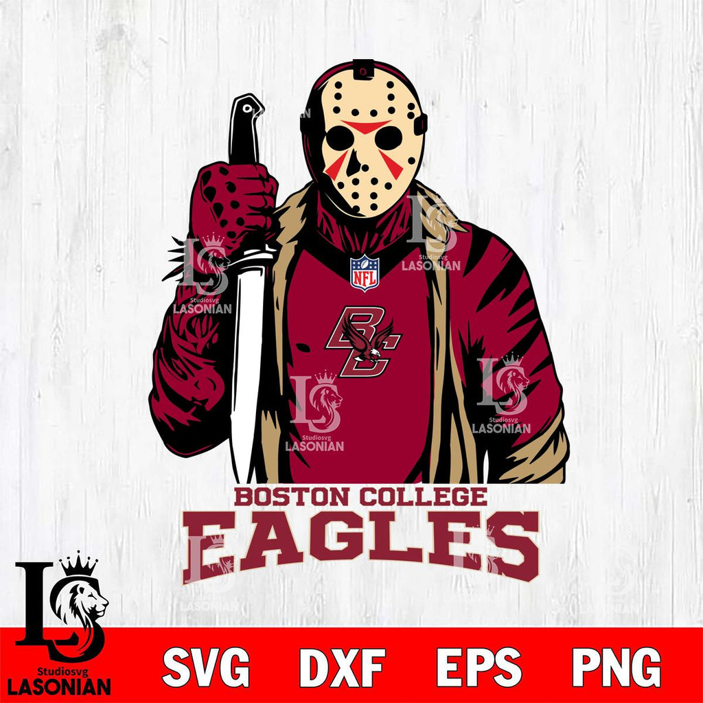 Boston College Eagles Jason Voorhees Horror 3 – lasoniansvg