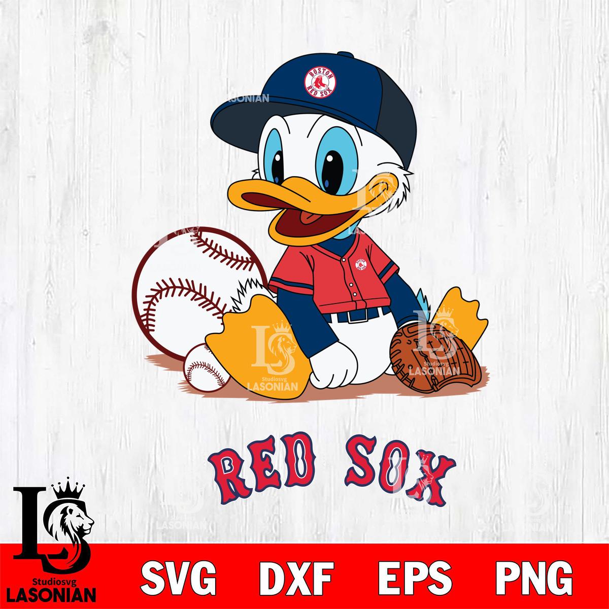 Boston Red Sox Donald Duck Baseball Sport – lasoniansvg