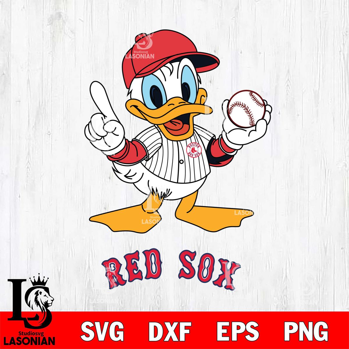Boston Red Sox Donald Duck number one Baseball – lasoniansvg