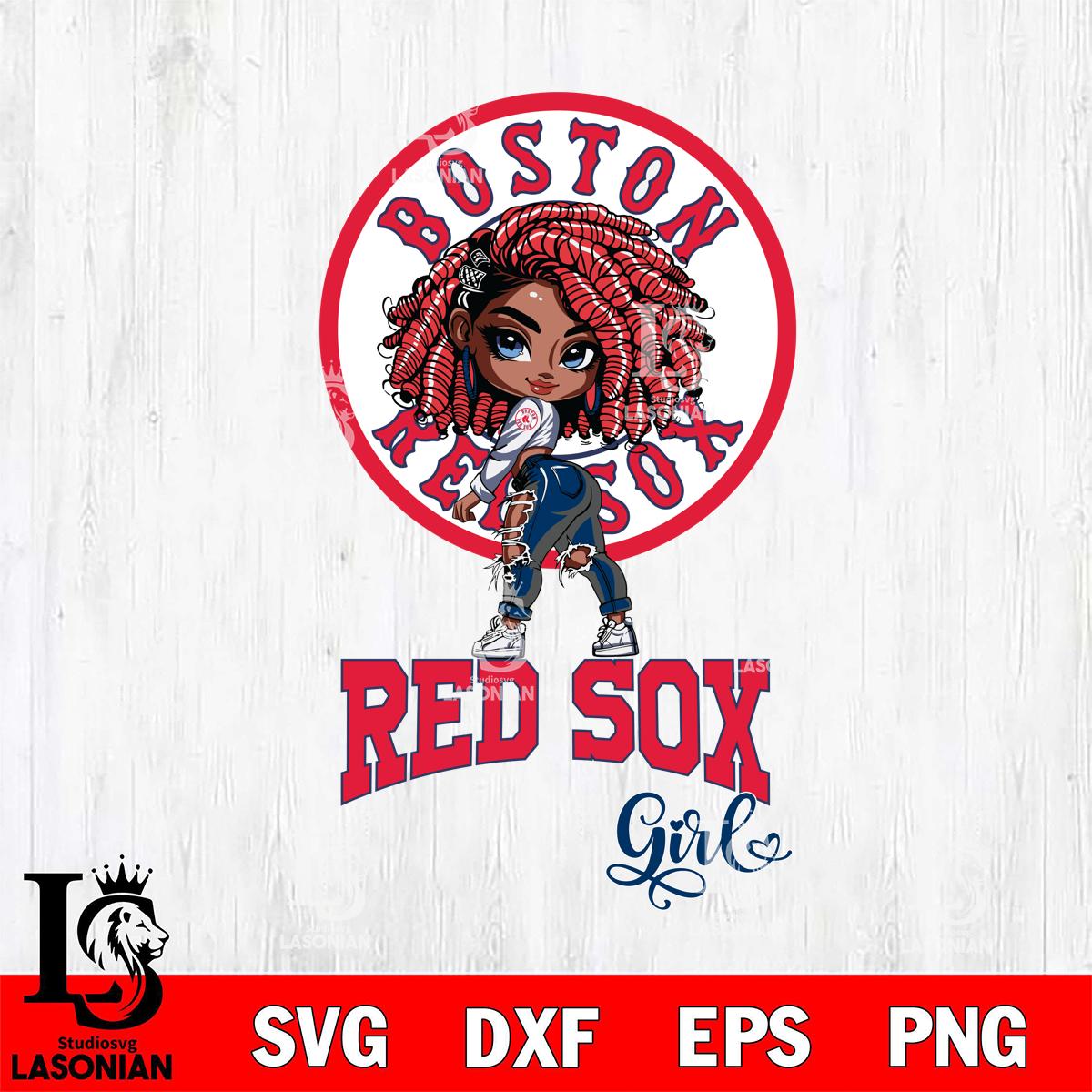 Boston Red Sox Fan Girl – lasoniansvg