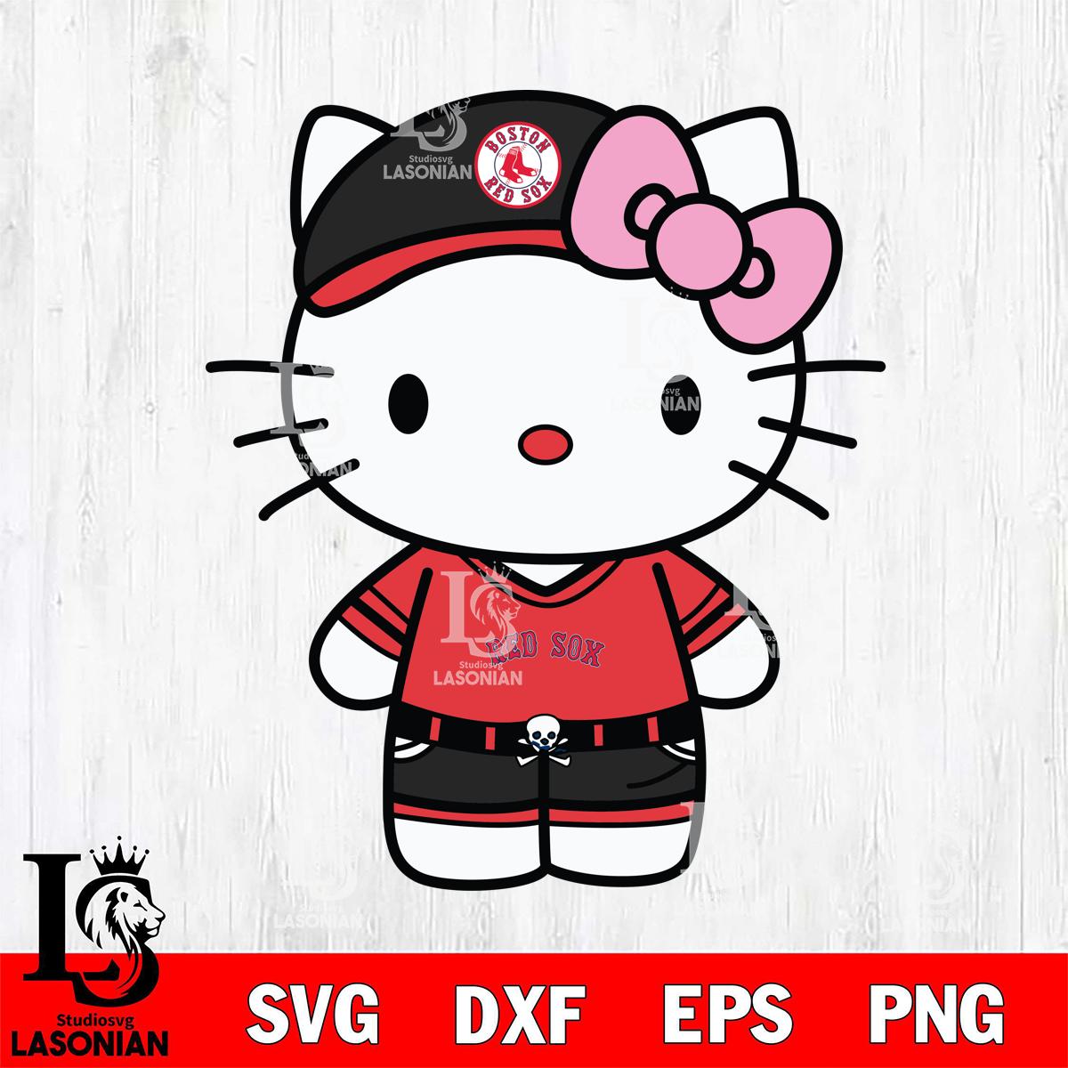 Boston Red Sox Hello Kitty Mlb Baseball – lasoniansvg
