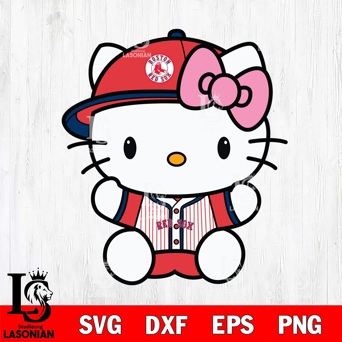 Boston Red Sox Pink Hello Kitty Baby – lasoniansvg