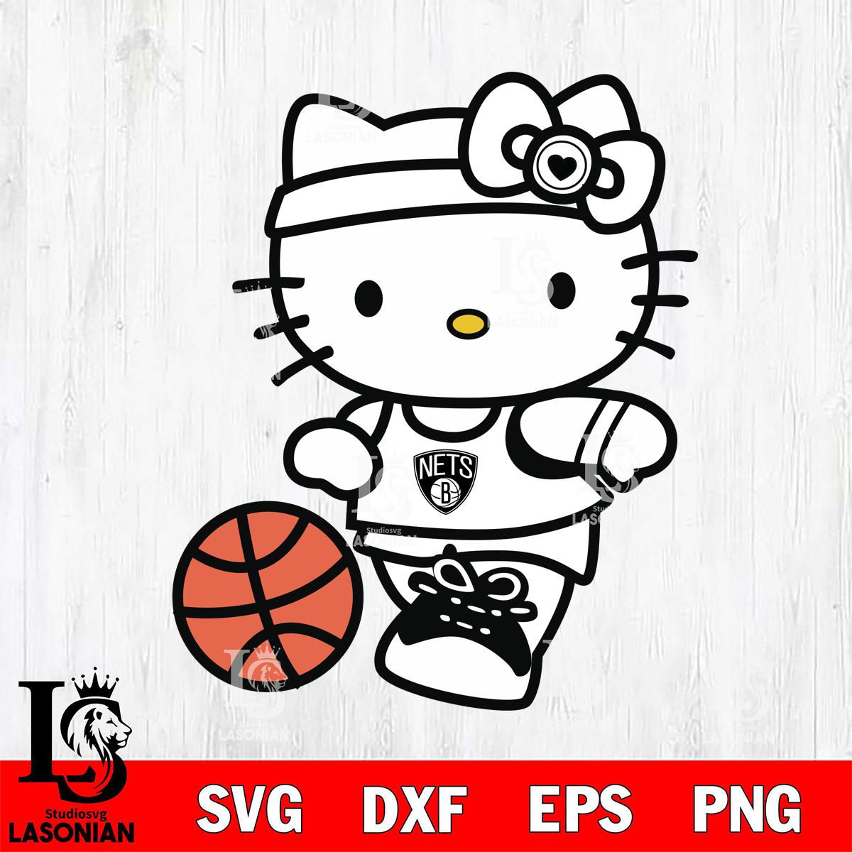 Brooklyn Nets Hello Kitty basketball 4 – lasoniansvg