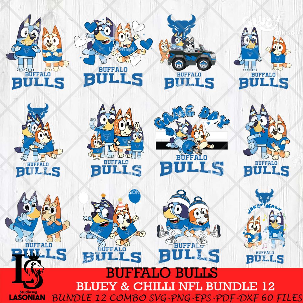Buffalo Bulls Bluey & Bingo Bundle 12 SVG – lasoniansvg