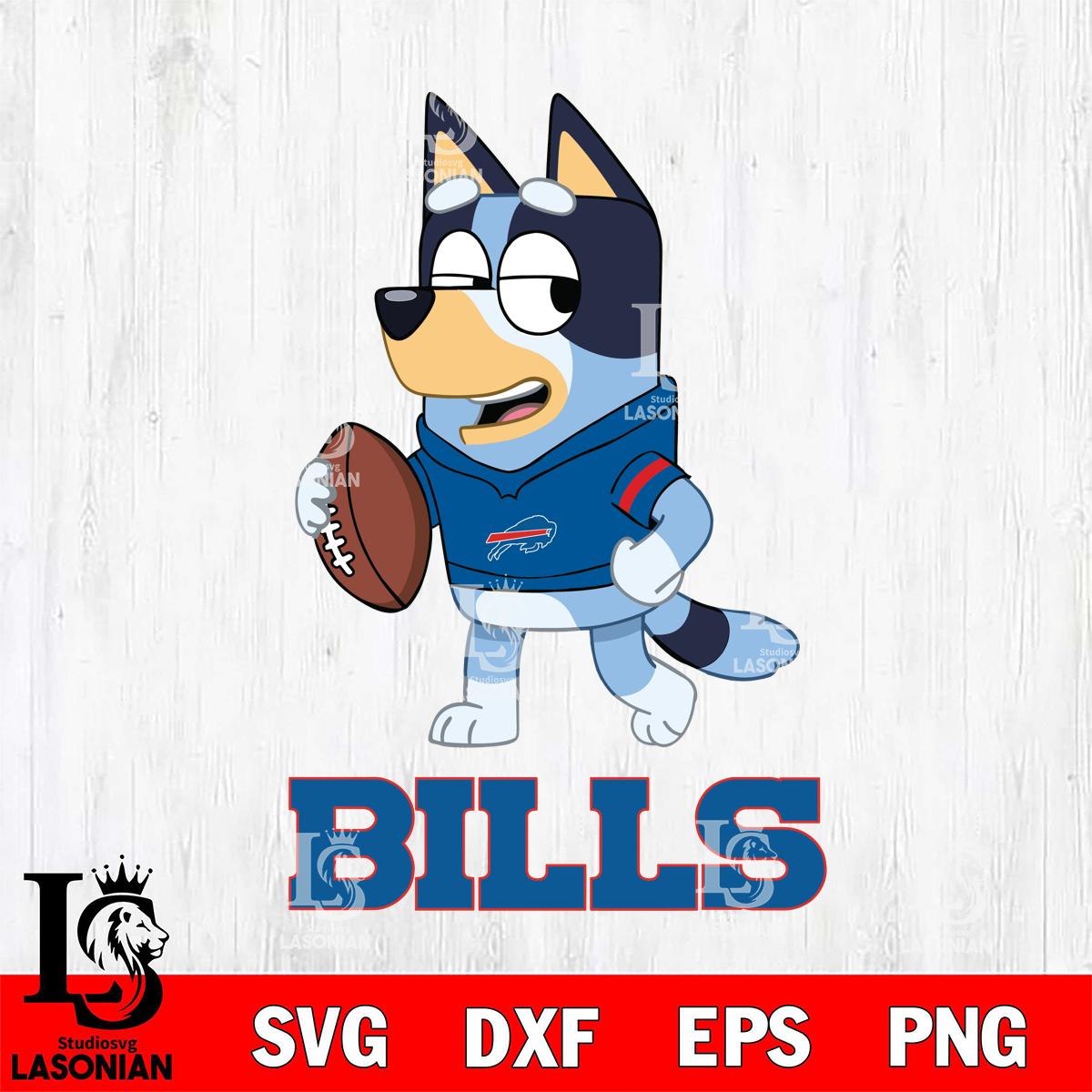 Buffalo Bills Bluey Football Sport – lasoniansvg