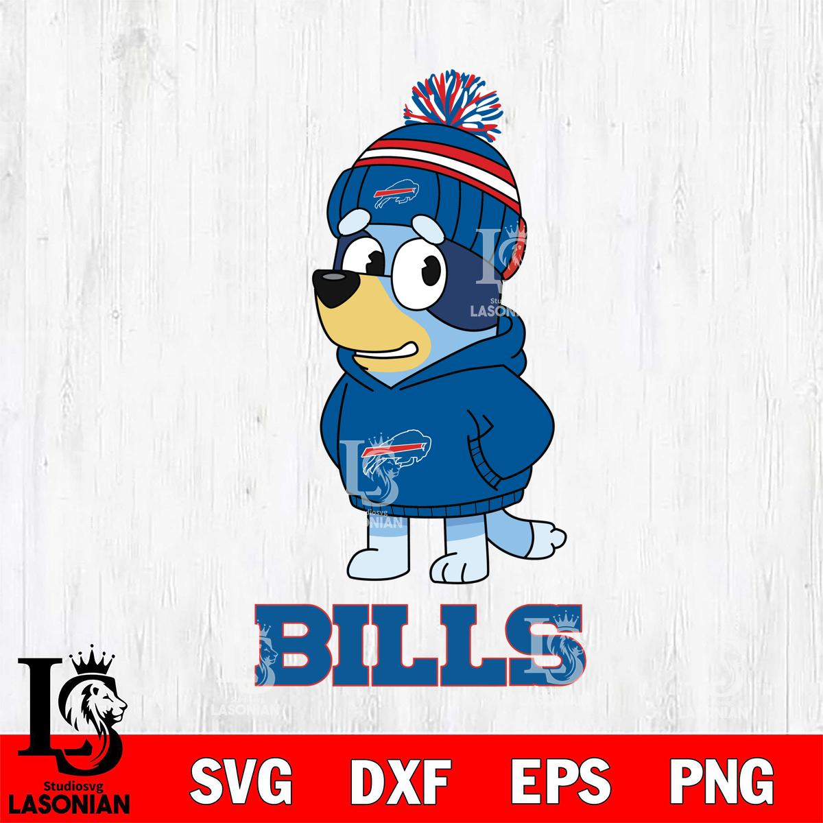 Buffalo Bills Bluey Hoodie rugby – lasoniansvg