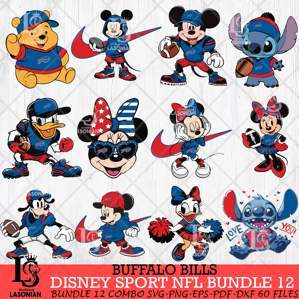 Buffalo Bills Disney NFL Bundle 12 – lasoniansvg