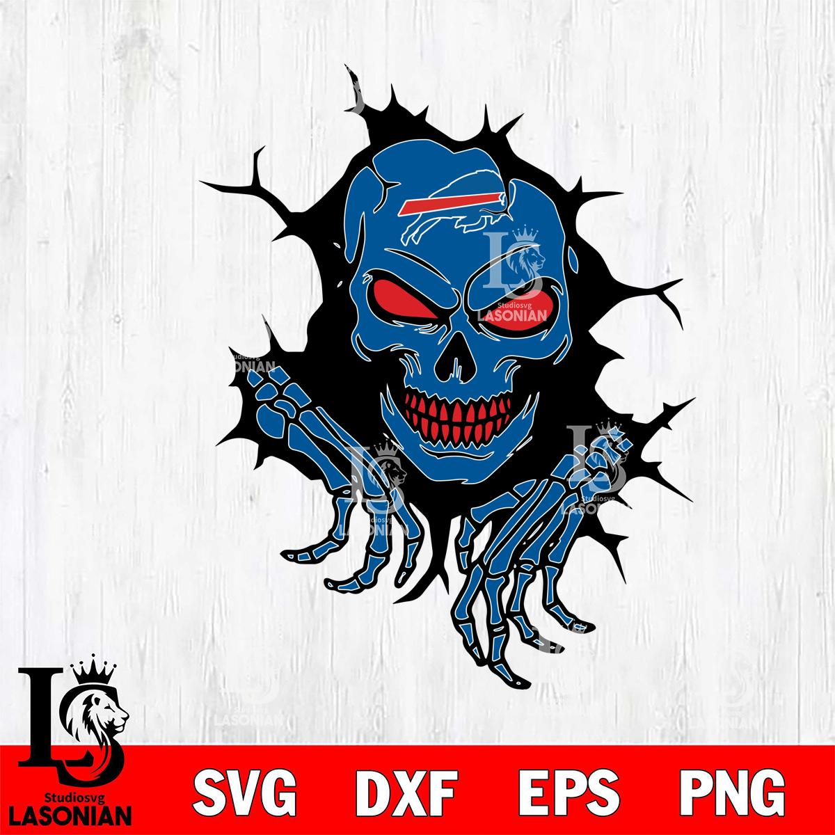 Buffalo Bills Ferocious Skull SVG – lasoniansvg