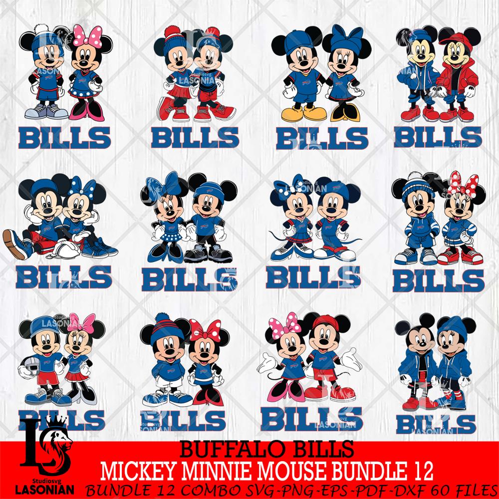 Buffalo Bills Mickey Minnie Mouse NFL Bundle 12 – lasoniansvg